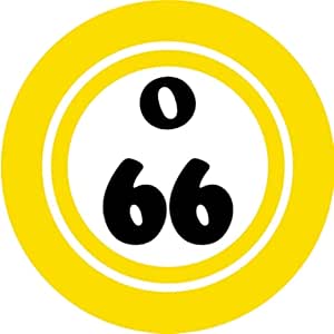 Amazon.com: O 66 O66 Bingo Ball - 25 Pack Circle Stickers 3" x 3 ...