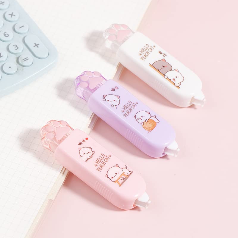Amazon.com : 3 Pieces Aesthetic White Out Tapes Kawaii Cat Paw Shaped ...