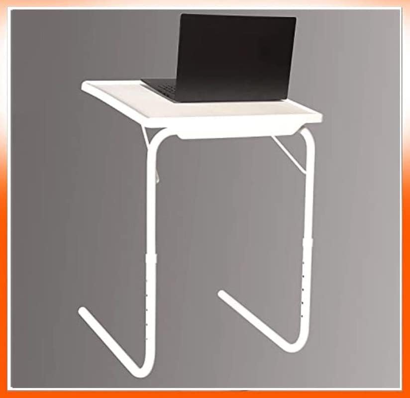 Amazon Brand - Arovemic White Premium Adjustable Study Table for ...