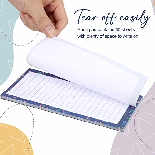 Snapklik.com : 4 Pack Magnetic Notepads For Refrigerator, Grocery List Magnet Pad For Fridge ...