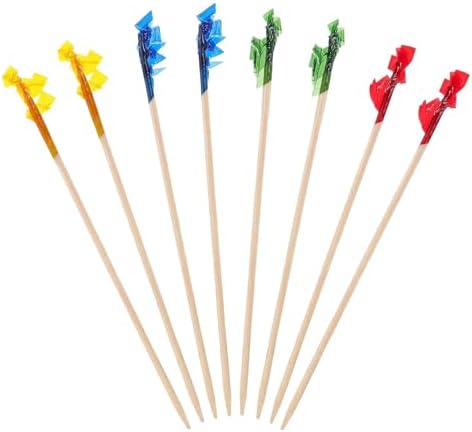 Amazon.com | [400 Pcs] Fancy Toothpicks for Appetizers - 2.5 Inch Wood ...