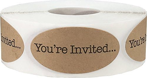 Amazon.com : Kraft Autographed Label Stickers 1 x 2 Inch Oval ...