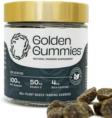 Amazon.com : Golden Gummies Natural Tanning Supplements from Nori ...