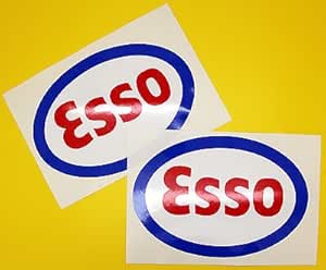 Unbranded Classic Car Rally/Race ESSO sticker set x2 GLOSS LAMINATED ...