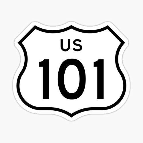 Snapklik.com : US Route 101 Sticker Sticker - Sticker Graphic - Auto