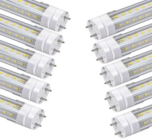 GOCuces 5ft T8 LED Tube Light 45W,Dual-End Power,Ballast Bypass,G13 Bi ...