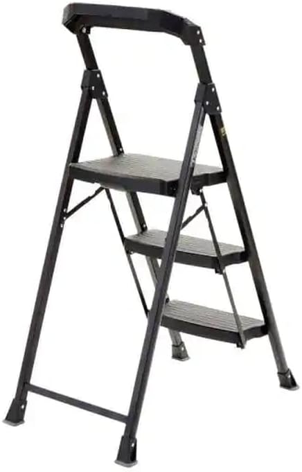Amazon.com: Riyan 3-Step Pro-Grade Steel Step Stool, 300 Lbs Capacity ...