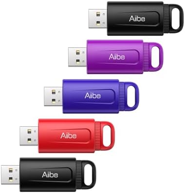 Amazon.com: Aiibe 32GB Flash Drive Thumb Drives 5 Pack USB Drive 32GB ...