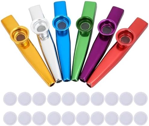 Kazoos Multipack, 6 Pcs Exquisite Kazoo Instrument With 20 Flute ...