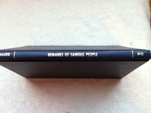 Remarks of Famous People (Complete Speaker's and T: Books - Amazon.ca