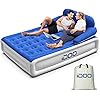 Amazon.com: iDOO Queen Size Air Mattress with Headboard, Built-in Pump, Inflatable, Lightweight ...
