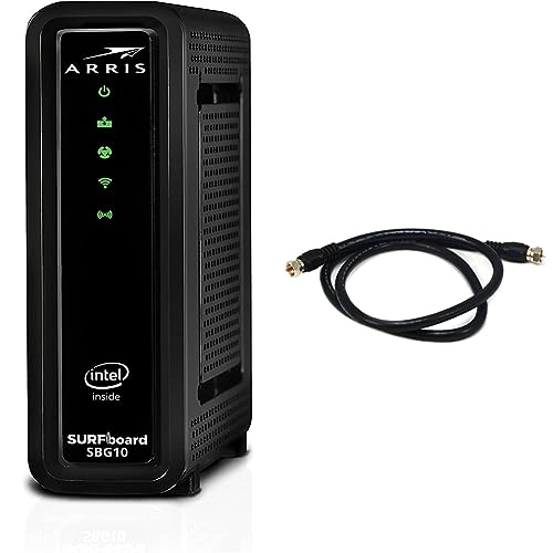 ARRIS Surfboard SBG10-RB DOCSIS 3.0 Cable Modem & AC1600 Dual Band Wi ...