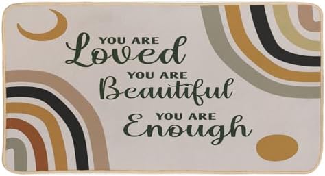 Amazon.com: EXUQO Inspirational Door Mat,You are Loved Positive ...