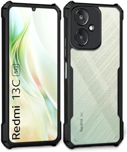 TheGiftKart Crystal Clear Mi Redmi 13C 5G / Poco M6 5G Back Cover Case ...