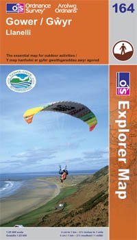 Gower, Llanelli OS Explorer Map 164: Amazon.co.uk: Ordnance Survey ...