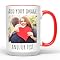 Amazon.com: Giftbees Personalized Coffee Mug 15 Oz, Custom Picture Text ...