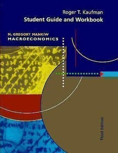 Amazon | Student Guide and Workbook for Use With Mankiw Macroeconomics ...