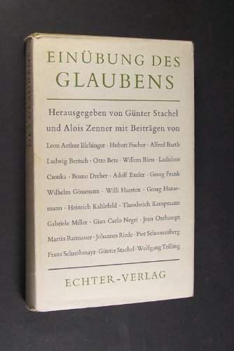 Einübung des Glaubens. Klemens Tilmann zum 60. Geburtstag. : Stachel ...