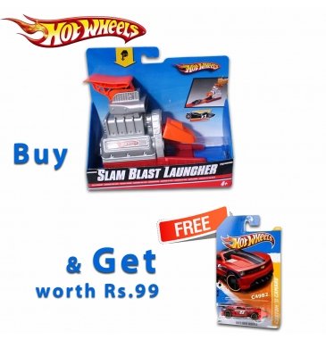 hot wheels, slam blast launcher, t2538- Multi color : Amazon.in: Toys ...