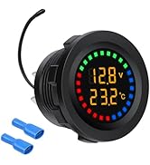 Amazon.com: Linkstyle 24V 12V Voltmeter Gauge, Waterproof Boat Battery ...