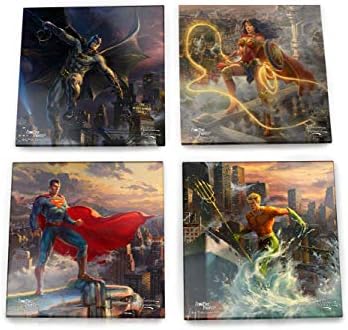 Amazon.com: Justice League Super Hero Coasters, Set of 4 - Batman ...