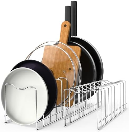 Amazon.com - Durmmur 3 Pack Pot Lid Organizer for Cabinet, Stainless ...