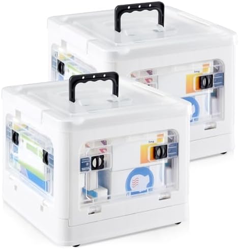 Amazon.com: Nuanchu 2 Pcs 18QT Medicine Storage Box with Handles Large ...