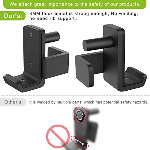 SELEWARE Solid Steel J Hooks for 2" x 2" Tube Power Cage with 1" or 5/8 ...