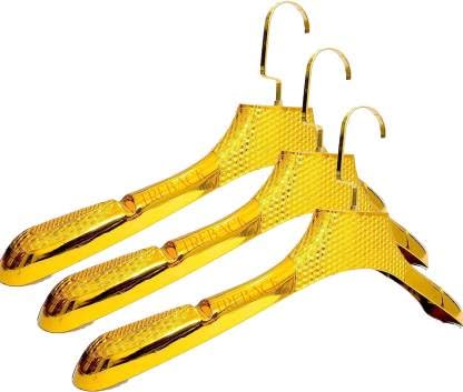 treback Hangers for Clothes Golden Plastic Hangers Hanger for Shops ...