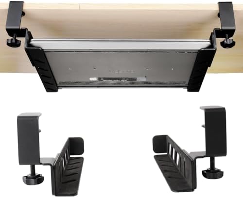 Amazon.com: osseph Under Desk Laptop Mount,No Drill Metal Under Desk ...