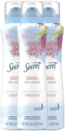 Amazon.com : Secret Dry Spray Antiperspirant Deodorant for Women, 48hr ...
