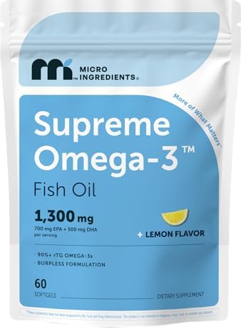 Amazon.com: Micro Ingredients Supreme Omega-3 Fish Oil w/Ultra High EPA ...
