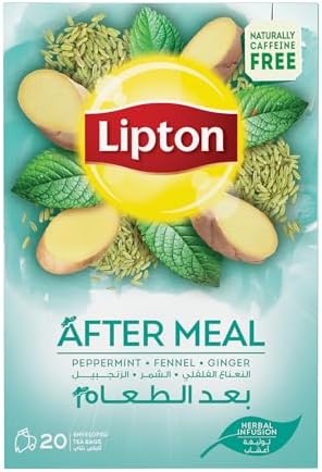 Lipton Herbal Infusions, After Meal Tea, 20 Lipton Tea Bags, Naturally ...