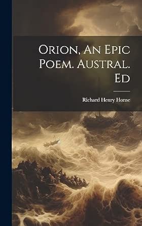 Orion, An Epic Poem. Austral. Ed | Amazon.com.br