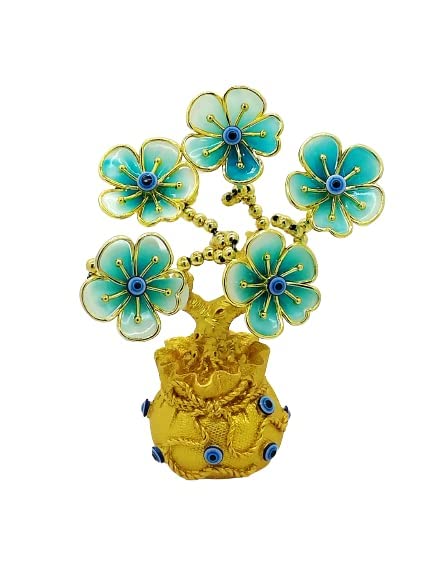 Silver trees-Feng Shui Lucky Tree with Golden Color for Wealth ...