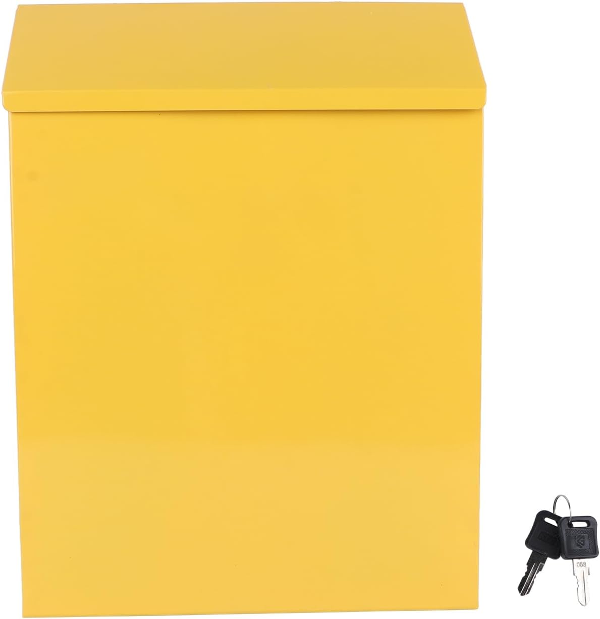 Wall Mounted Lockable Metal Mailbox Drop Box, Drop Box with Key Lock ...