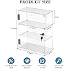 Amazon.com: Acrylic Display Case with Lock Key Removable 3 Tier Clear ...