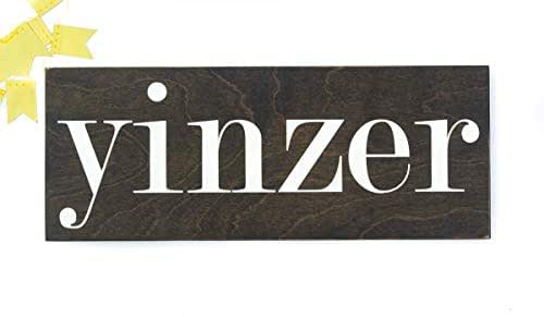 Amazon.com: Painted Wooden Yinzer Sign, Your Choice of Colors, 14.75 x ...
