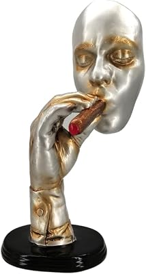 Amazon.com: SMRTHMRT Creative and Abstract Man Figure Figurine Smoking ...