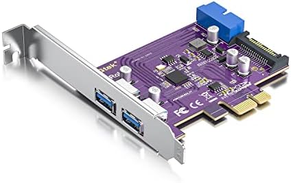 Amazon.com: PCIe to (2) USB 3.0 Expansion Card, PCIe USB Add in Card ...