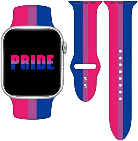 Amazon.com: Pride LGBTQ Bisexual Bi Watch Band Compatible with Apple ...