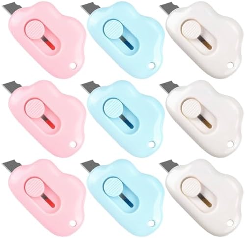 Amazon.com: Fengek 3 Pcs Mini Retractable Utility Knife Cloud Pocket ...