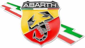 3D Car Logo Sticker Car Logo Tag Sticker - Fit For Fiat Abarth ABARTH ...
