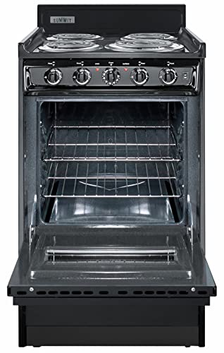 Summit TEM110CW 20 Freestanding Electric Range with 4 Coil Elements 2. ...