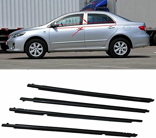 Amazon.com: Newsmarts 4pcs Weatherstrip Window Seal Car Window Moulding ...