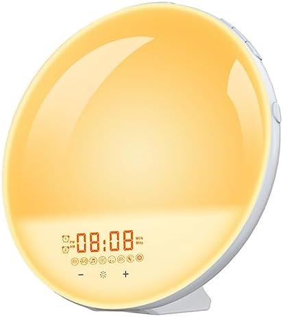 SEASKY Reloj Despertador Amanecer, Luz LED de Despertador Inteligente ...