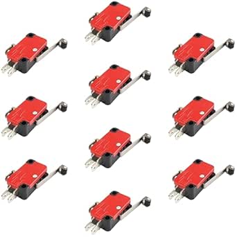 DIYables Limit Switch V-156-1C25 SPDT Switch for Arduino, ESP32, ESP8266, Raspberry Pi, 10 ...