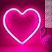 Amazon.com : VIFULIN Neon Heart Lights Pink Heart Neon Sign Heart Led ...