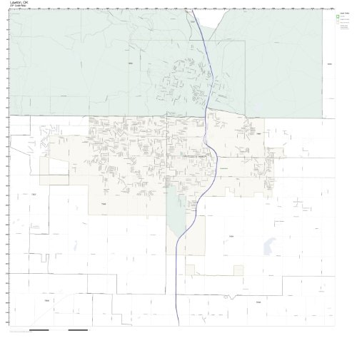ZIP Code Wall Map of Lawton, OK ZIP Code Map Laminated: Amazon.com ...