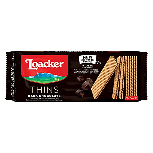 Loacker Thins Dark Chocolate Wafer Crispy 150g - Italy - Price History